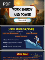 Class 11 Work, Energy, and Power Notes | PDF | Force | Mechanics