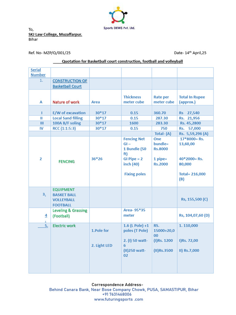 SKJLC Sports Quotation I | PDF