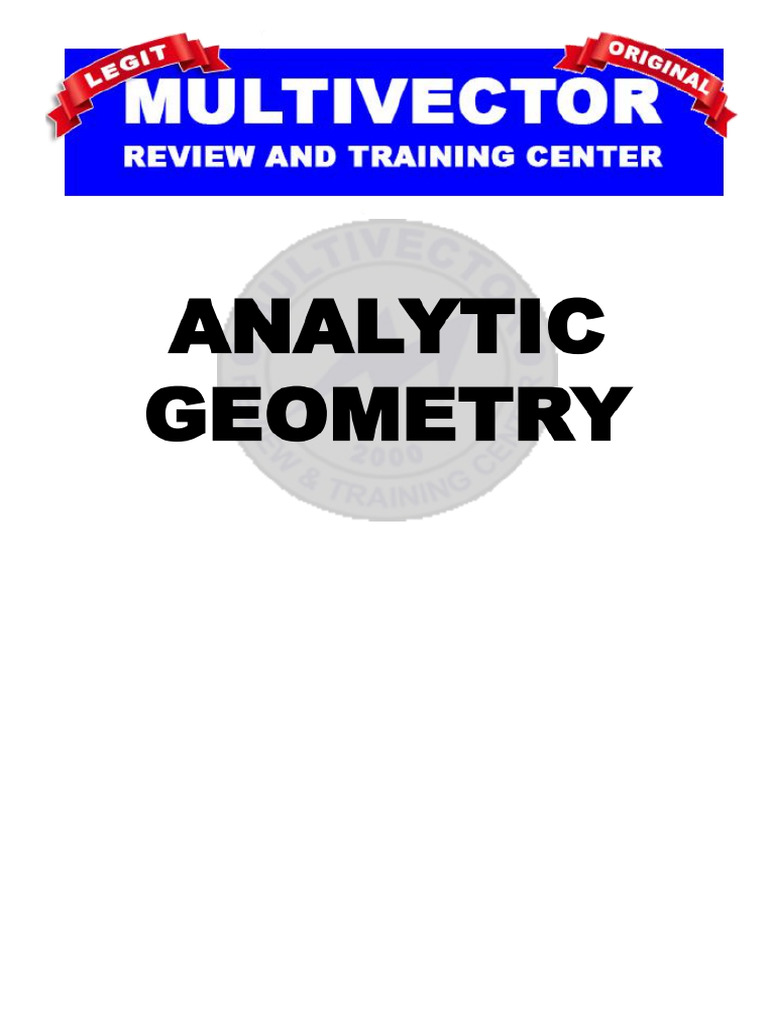 Analytic Geometry | PDF