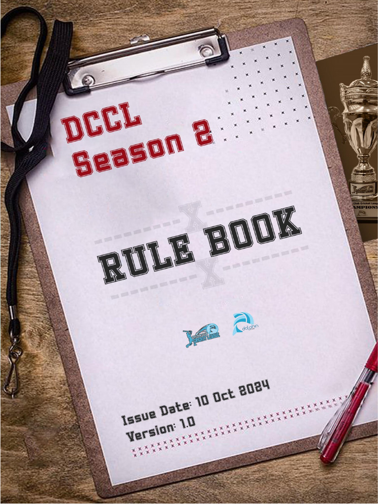 Dccl Rule Book Pdf Cricket Skills Sports