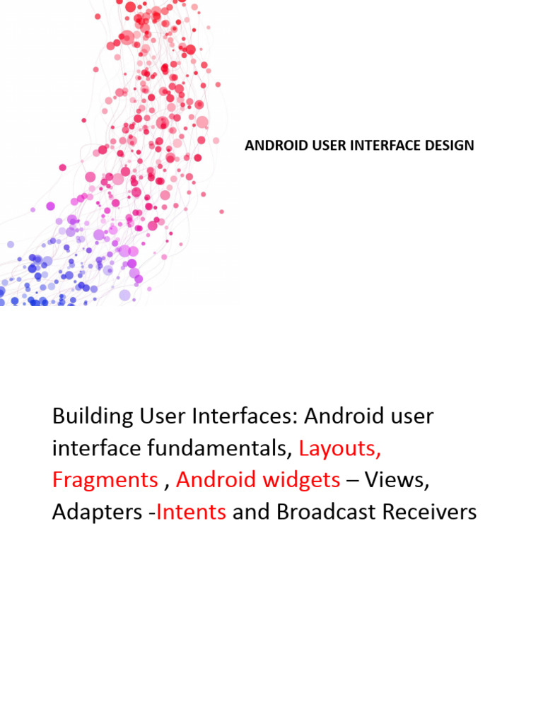Unit-II-APD-10.09.2024-Full | PDF | Mobile App | User Interface