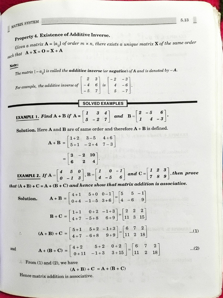 Matrix Math | PDF