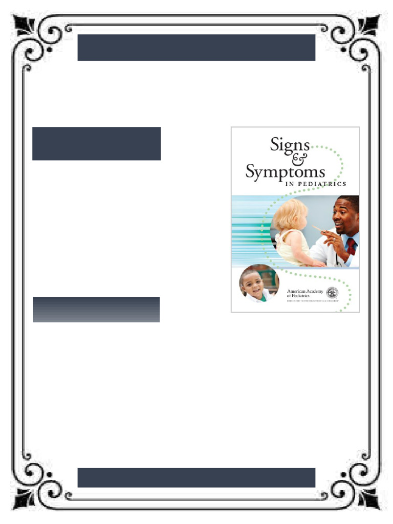 Signs and Symptoms in Pediatrics First Edition, New Edition Henry M ...