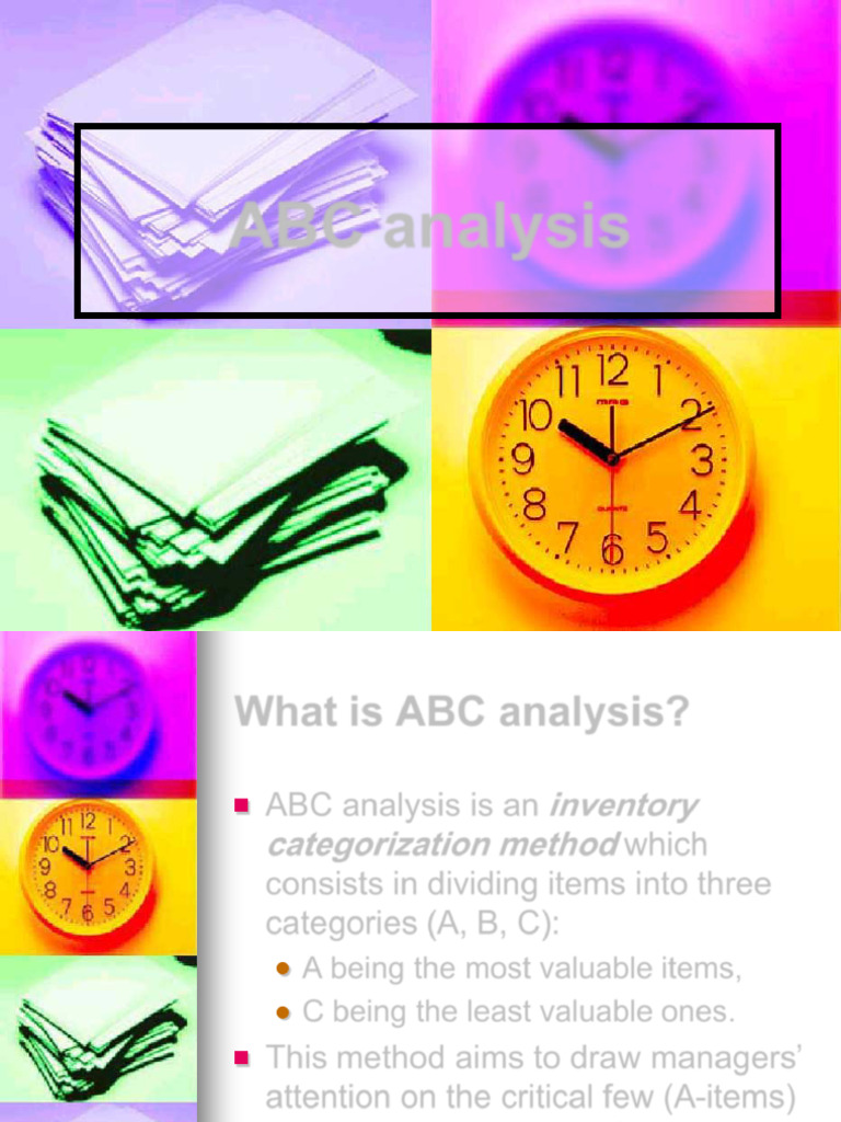 ABC Analysis | PDF | Consumption (Economics) | Inventory