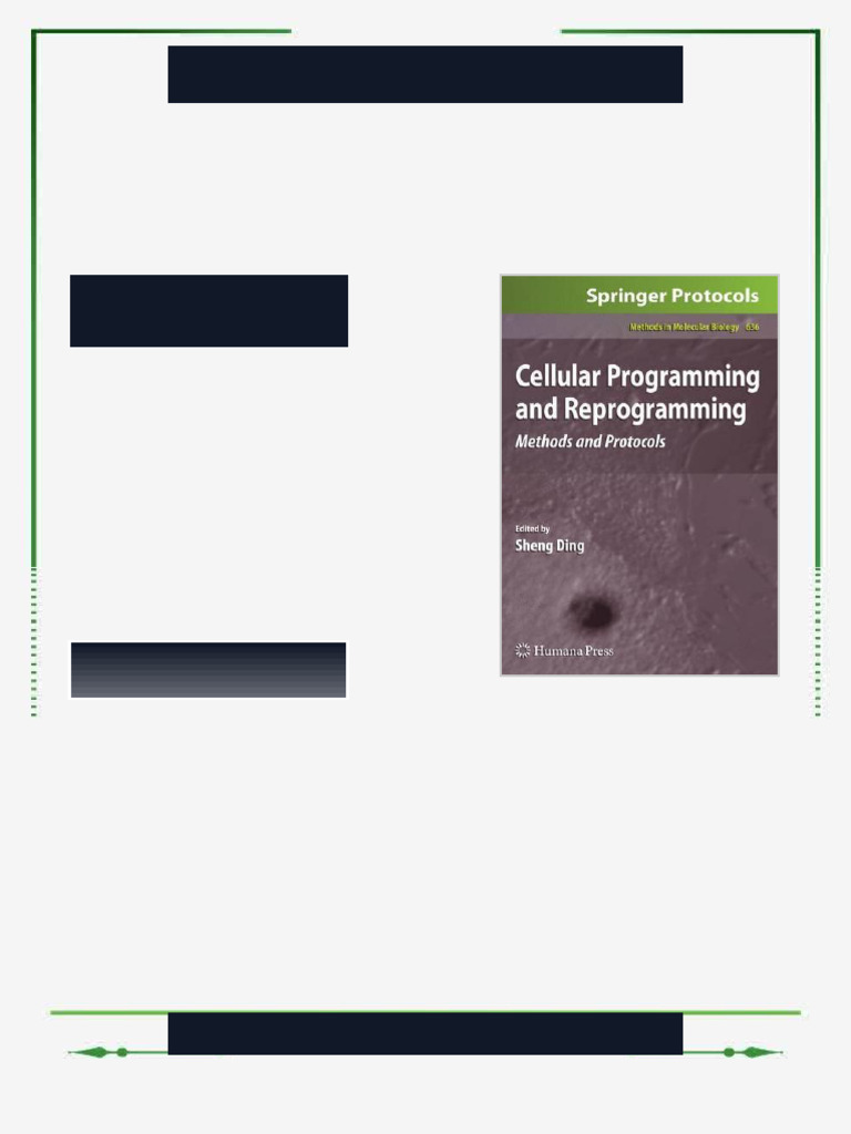 Cellular Programming and Reprogramming Methods and Protocols 1st ...