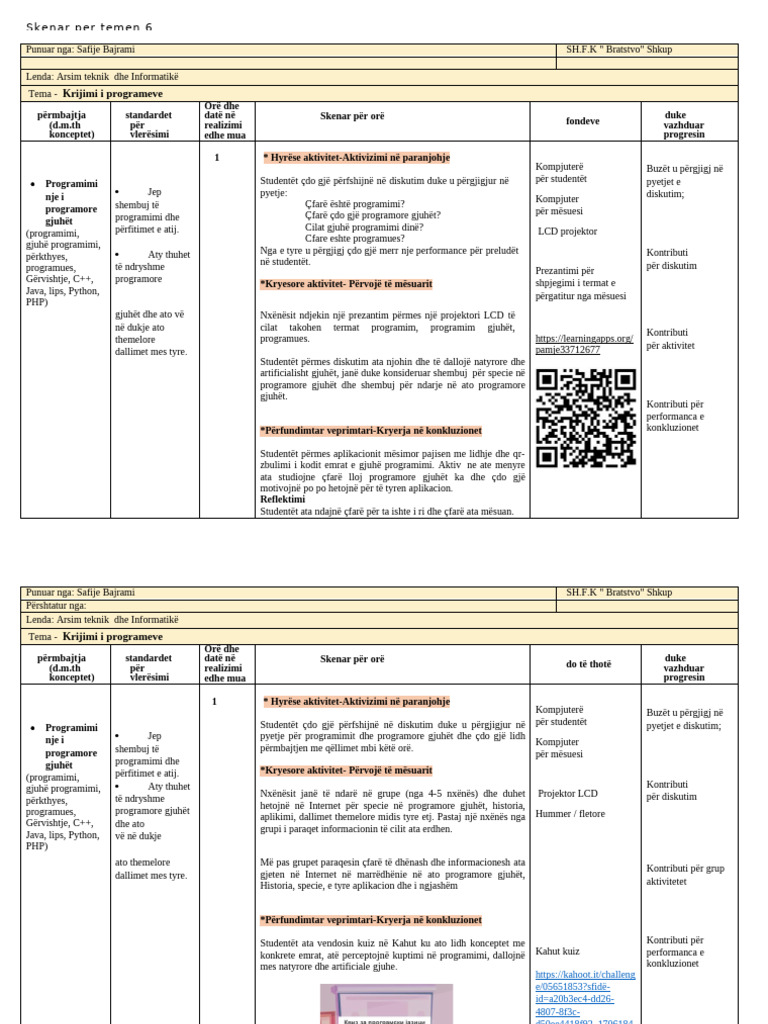Skenar Tema 6 | PDF