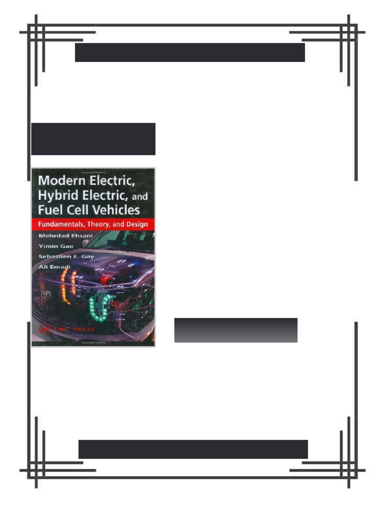 Modern electric hybrid electric and fuel cell vehicles fundamentals ...