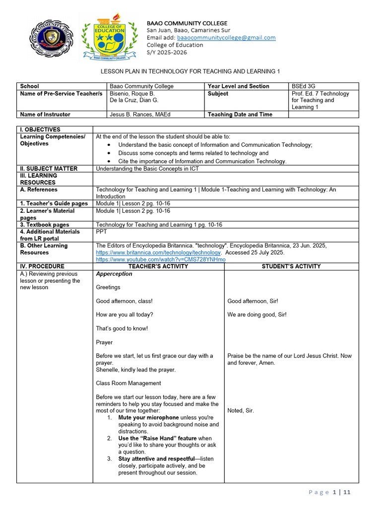 Understanding Basic Concepts of ICT | PDF
