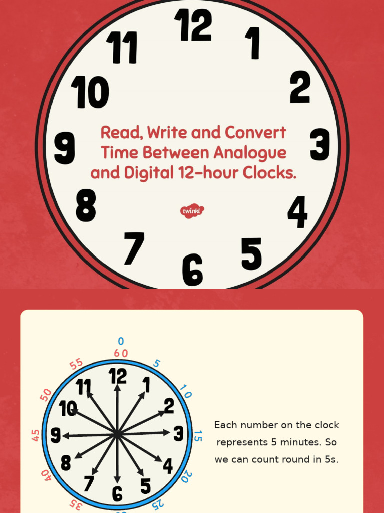 T N 4577 Read Write and Convert Time Between Analogue and Digital 12 ...