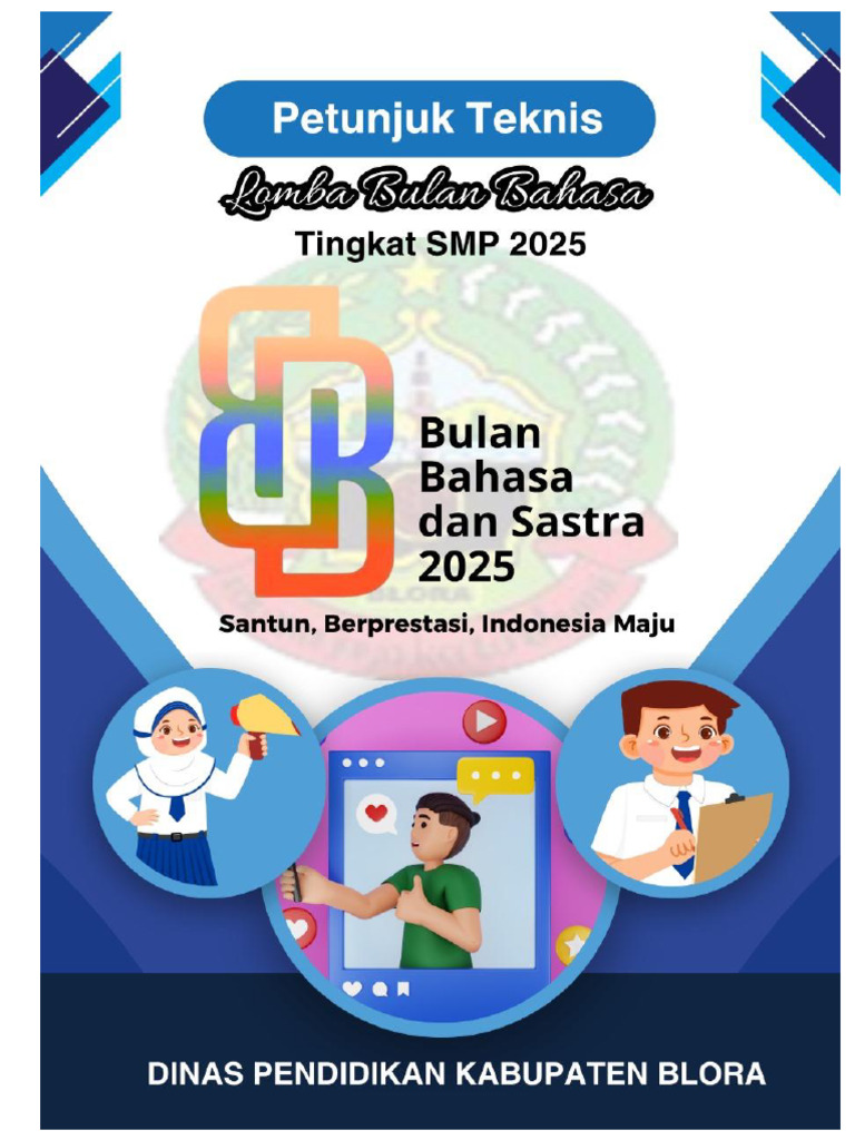 Petunjuk Lomba Bulan Bahasa SMP Blora 2025 | PDF