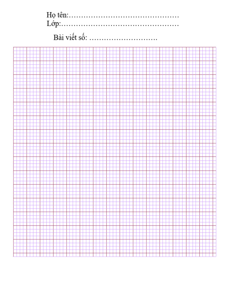 4. Mẫu Giấy 4 ô Ly File Word | PDF