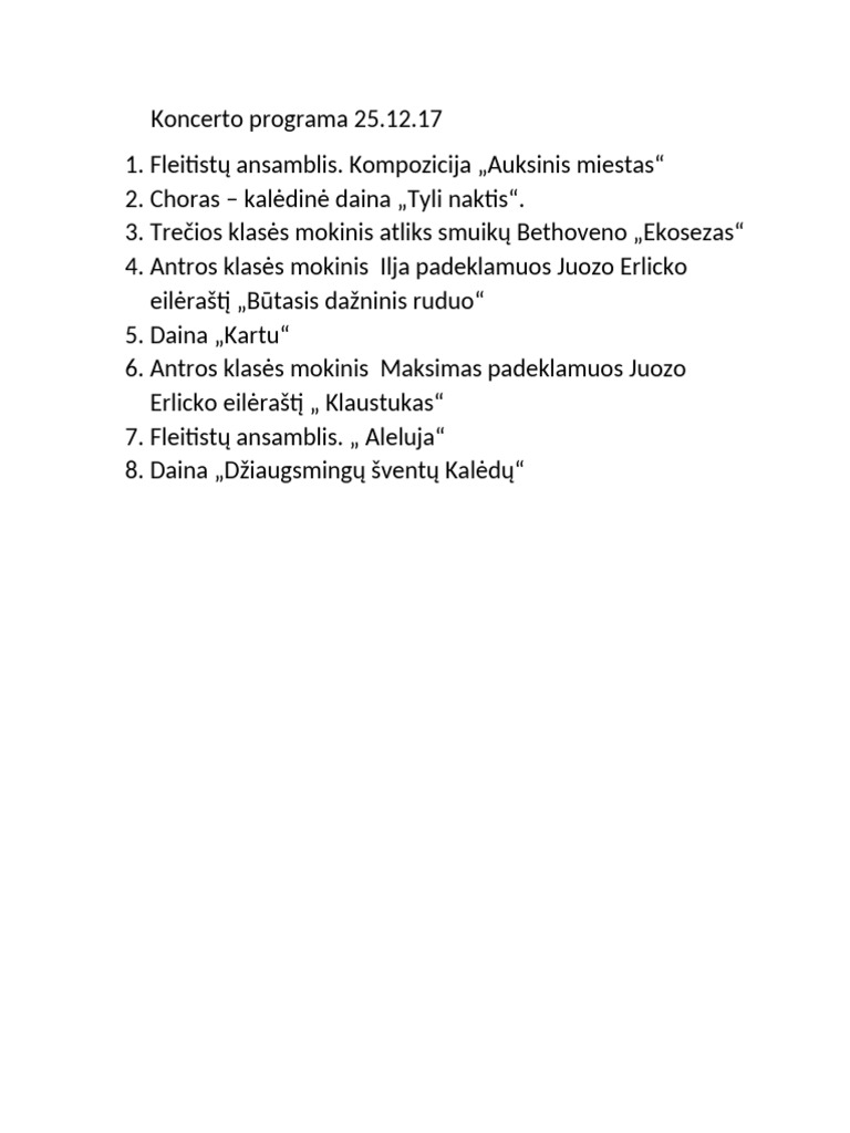 Koncerto Programa 3 | PDF