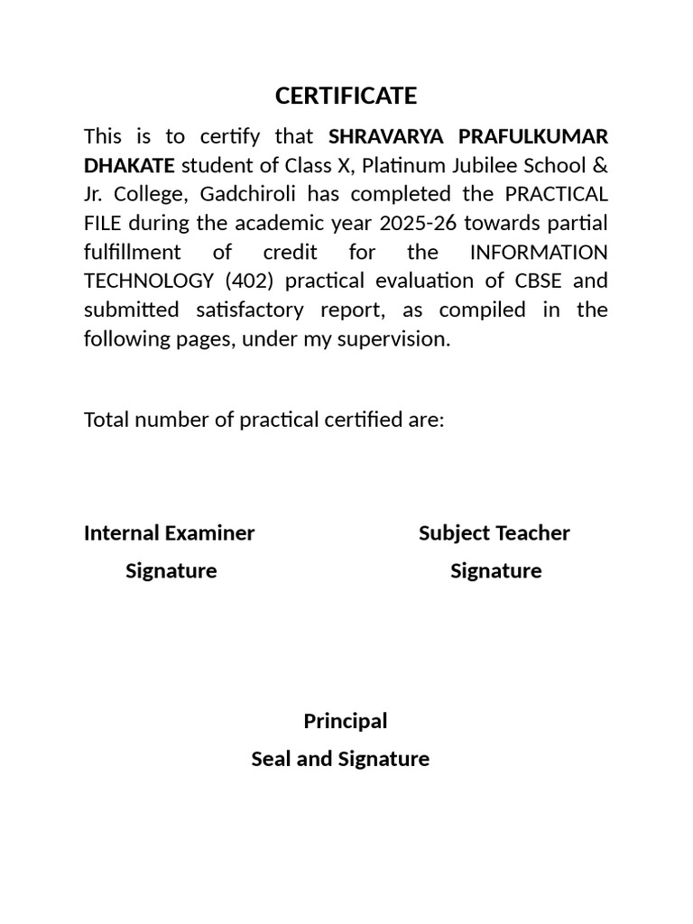 Initial Page 3 CERTIFICATE | PDF