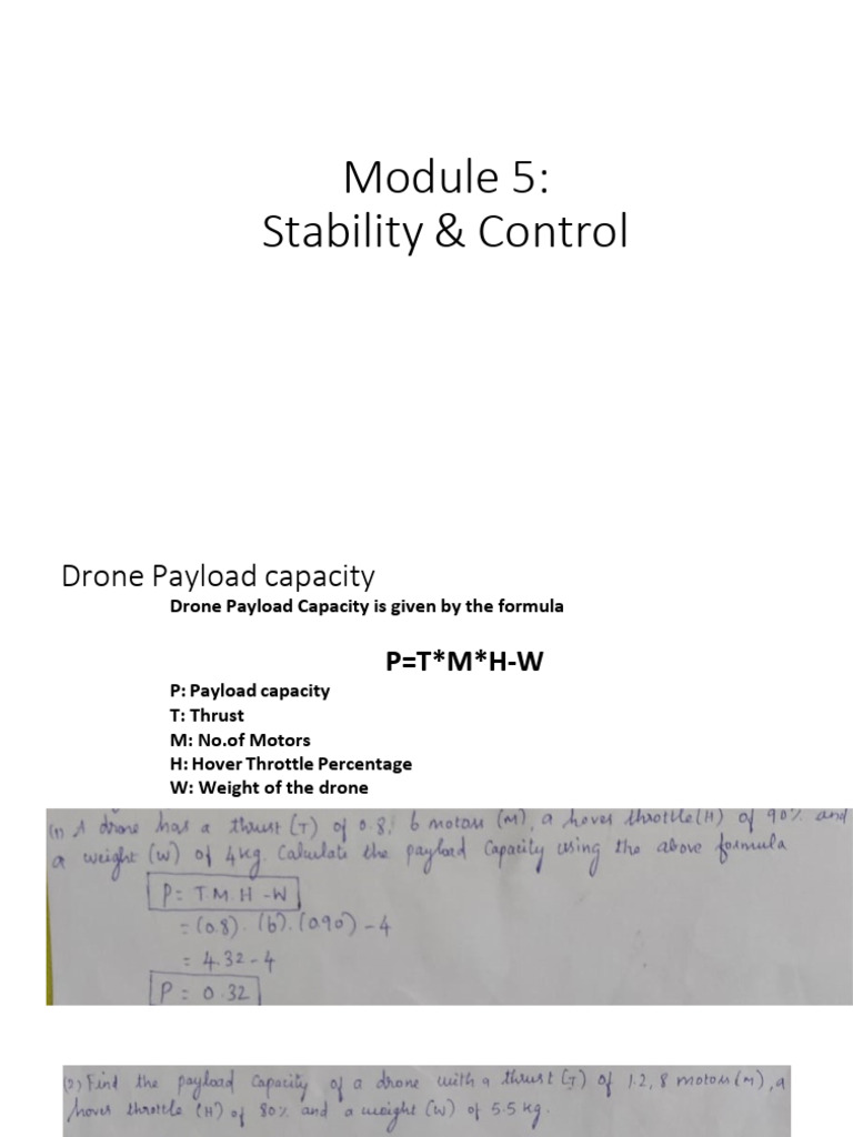 Drone Stability and Control Fundamentals | PDF | Stability Theory ...