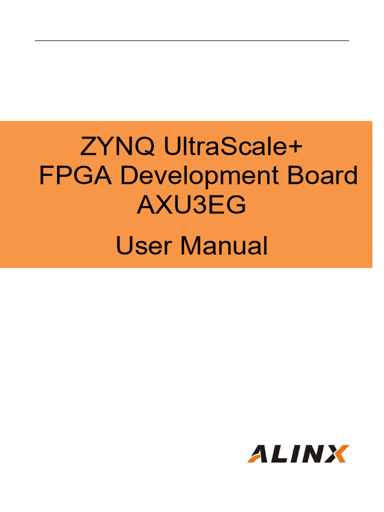 AXU3EG_User_Manual | PDF | Flash Memory | Field Programmable Gate Array