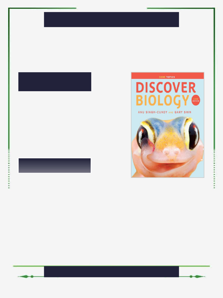 Discover Biology 6th Edition Anu Singh-Cundy eBook manual edition | PDF ...