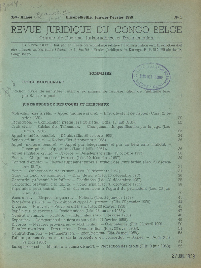 RJCB 1959 | PDF
