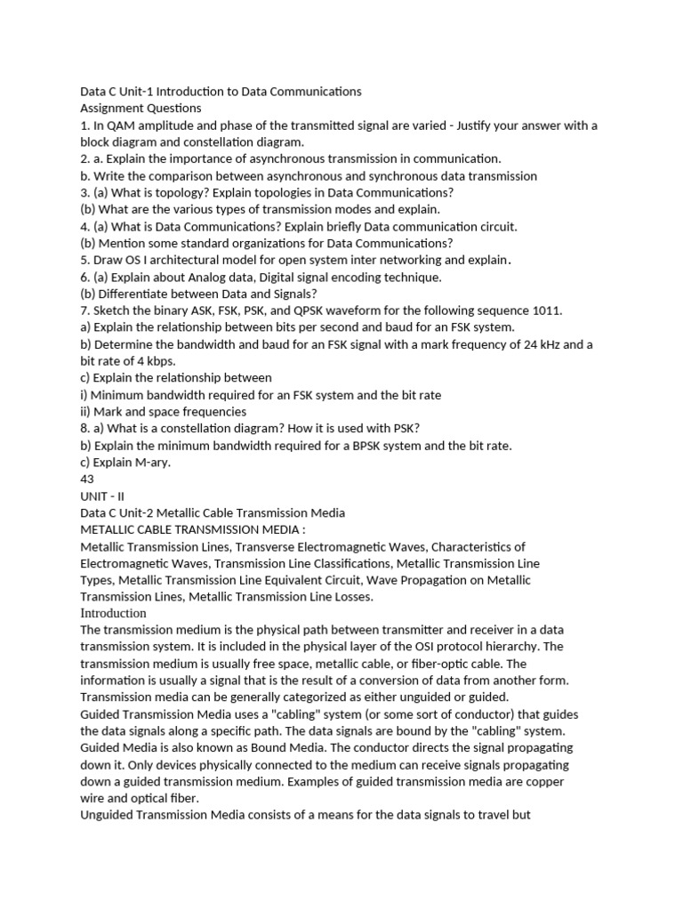 DATA 23 | PDF | Waves | Transmission Medium