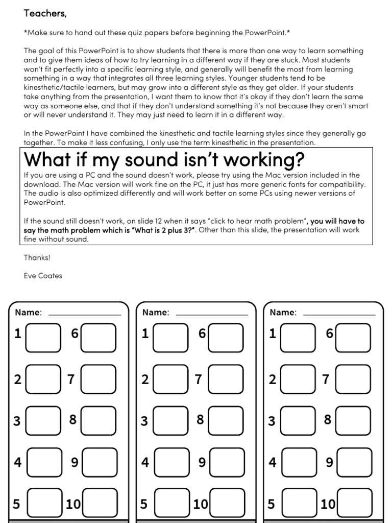 Diverse Learning Strategies for Students | PDF | Microsoft Power Point ...