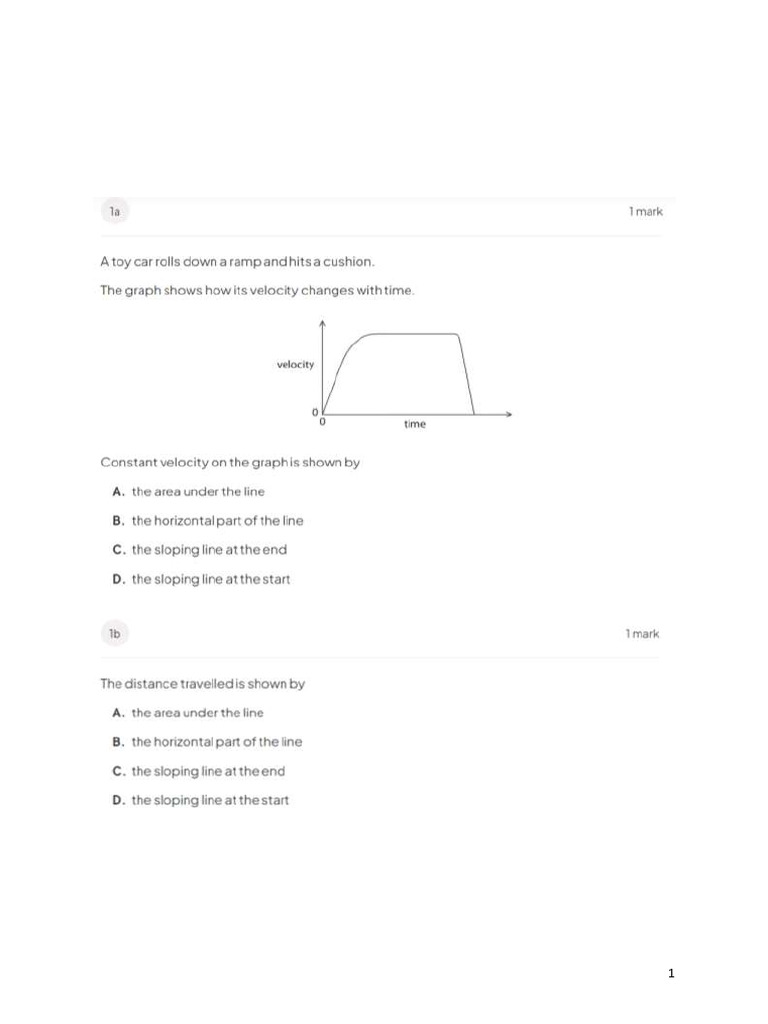 Unit 1 Edexcel IGCSE - Physics - Topic Questions | PDF