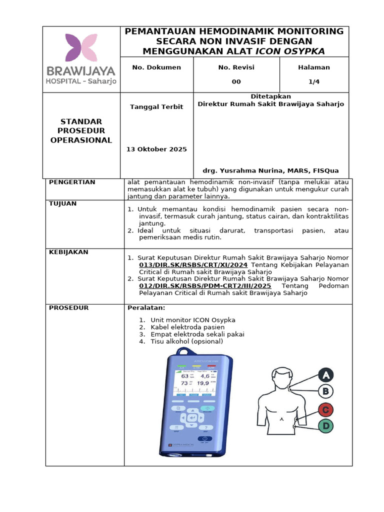 Spo Pemantauan Hemodinamik Monitoring Secara Non Invasif Dengan ...