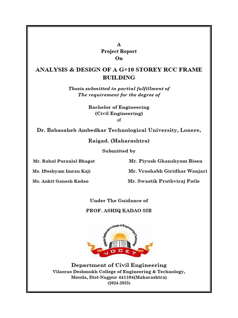 8th Sem Mouda Thesis | PDF | Earthquakes | Beam (Structure)