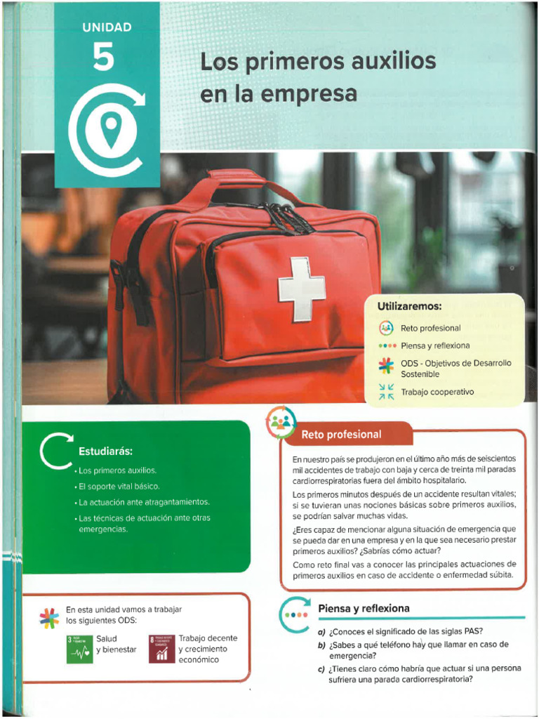 UT 5 PRIMEROS AUXILIOS (IPE I) | PDF