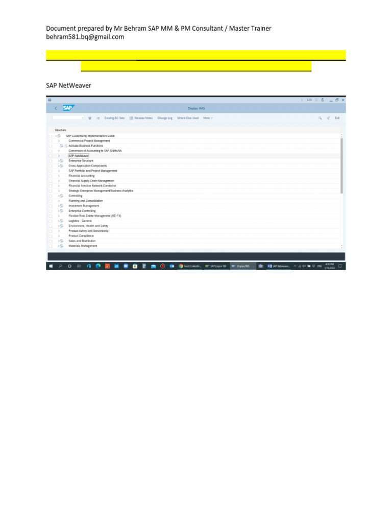 SAP Country Configuration Guide | PDF | Computing