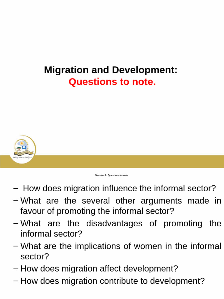Session 6 - Questions To Note | PDF