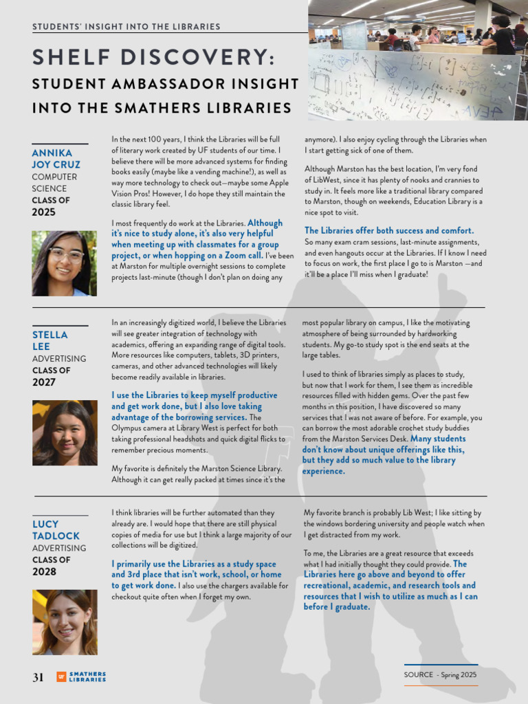 Students Insights Into The Libraries | PDF | Libraries