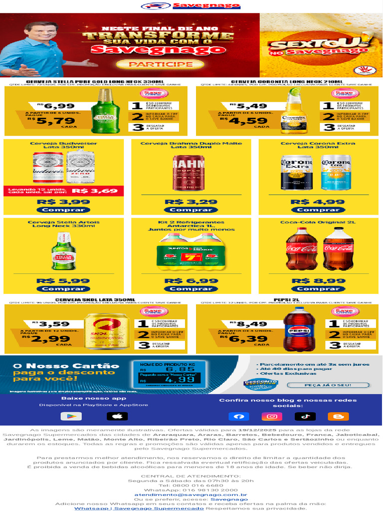 Ofertas e Promoções Savegnago 2025 | PDF