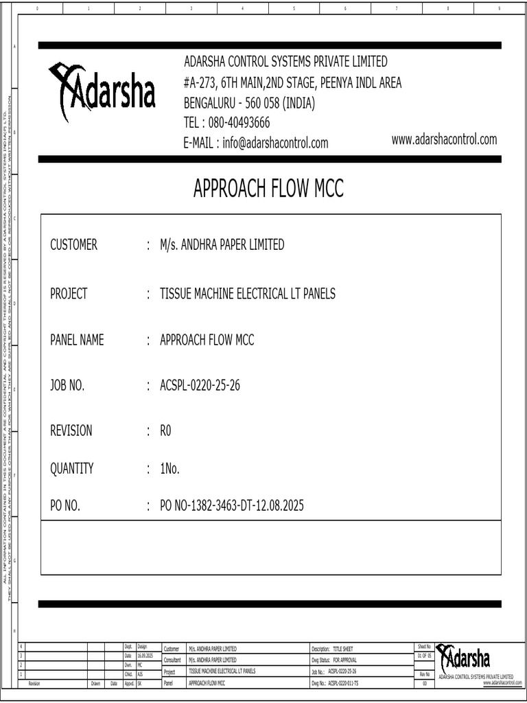 Approach Mcc Panel | PDF | Insulator (Electricity) | Electrical Wiring