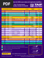ICAP Exam Schedule 2025-2026 | PDF