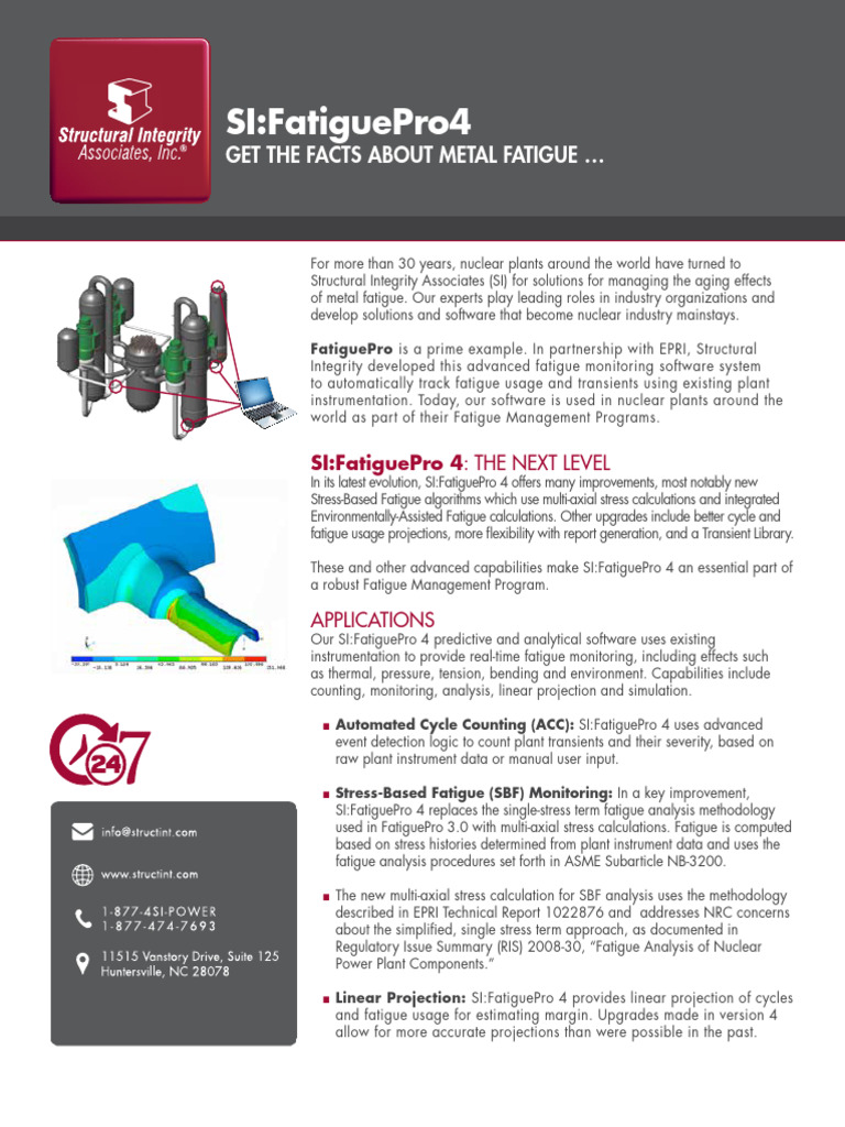 FatiguePro Nuclear | PDF | Fatigue (Material) | Simulation