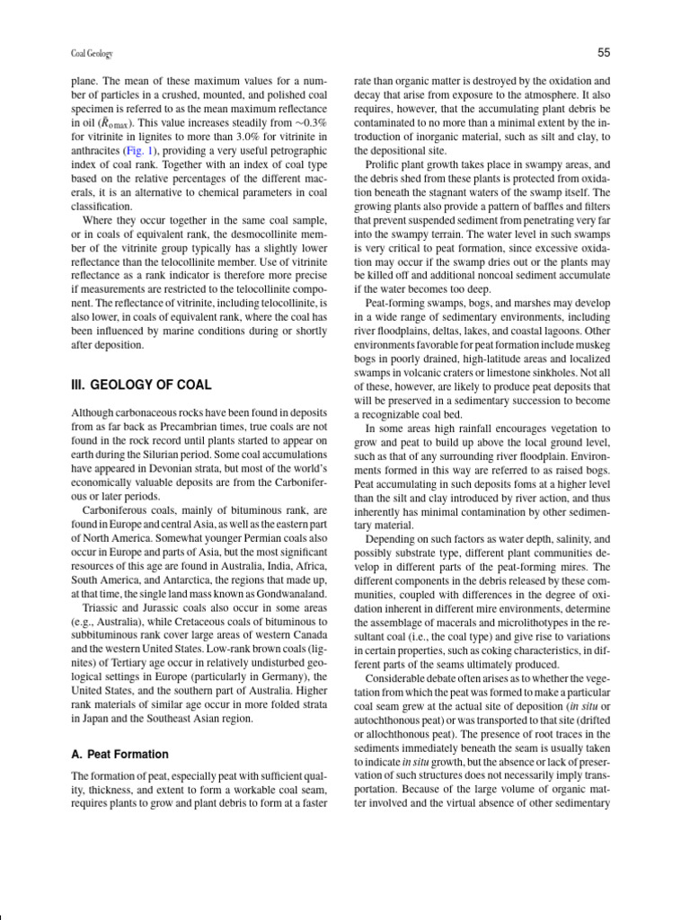 Coal Geology 1 | PDF | River Delta | Sedimentary Rock