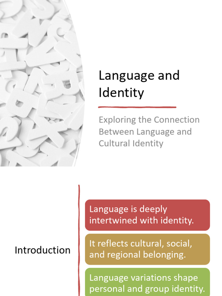Language and Identity Presentation 6.week | PDF | English Language ...
