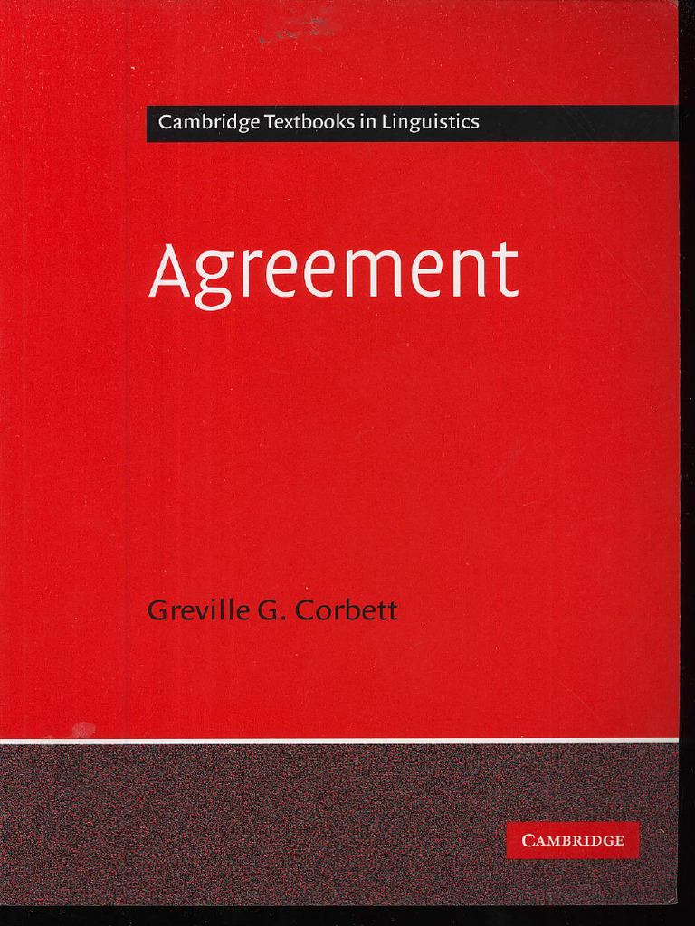 Agreement (Greville G. Corbett) (Z-Library) (1) | PDF | Western ...