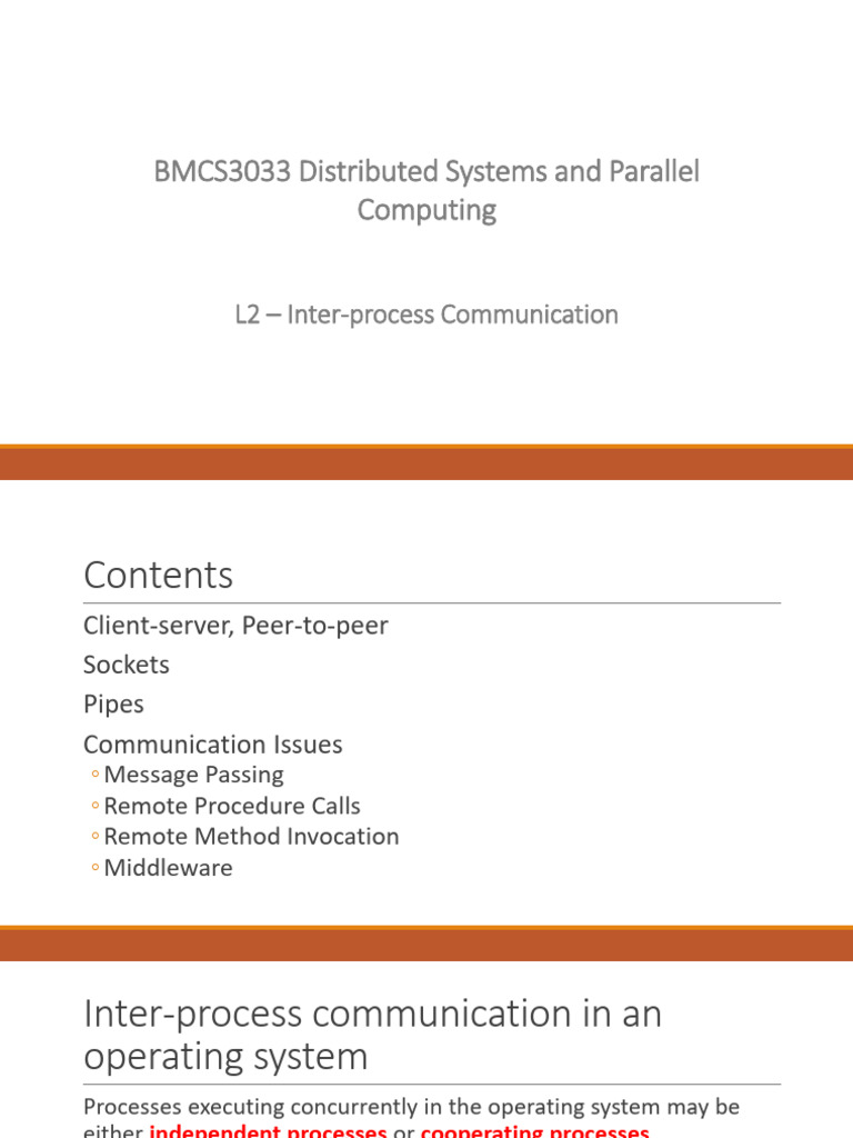 L2 - Inter-process Communication | PDF | Network Socket | Port ...
