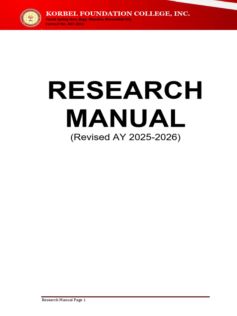 Research Manual for Thesis Writing | PDF | Thesis | Master's Degree