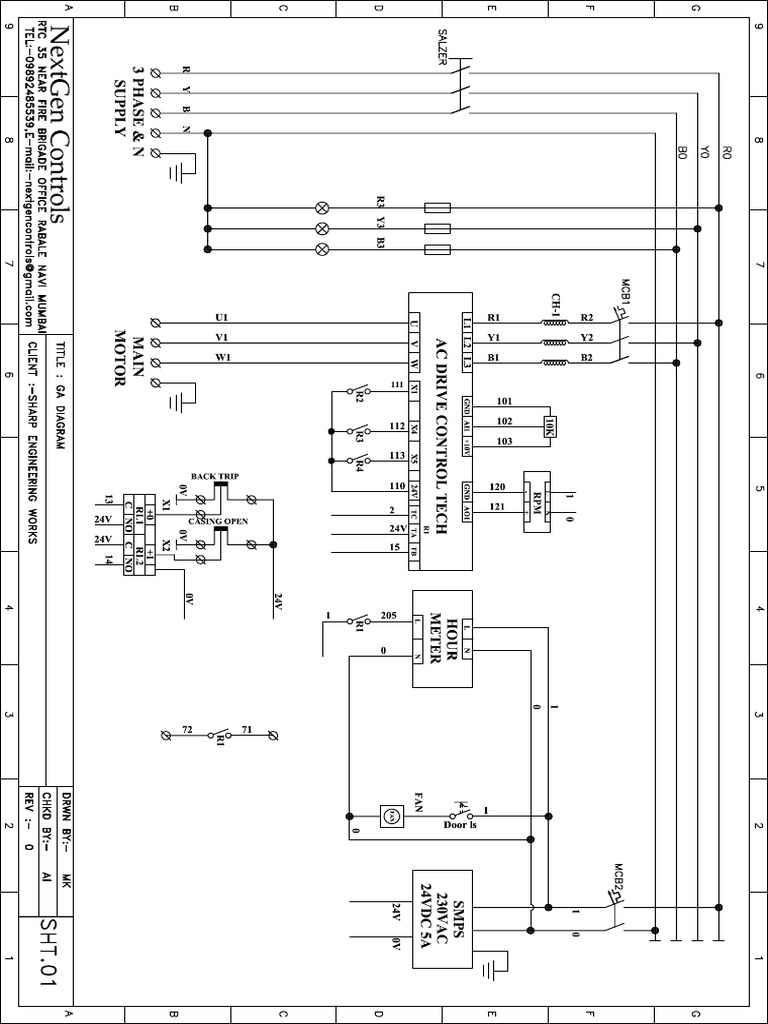 25HP Panel Drawing | PDF