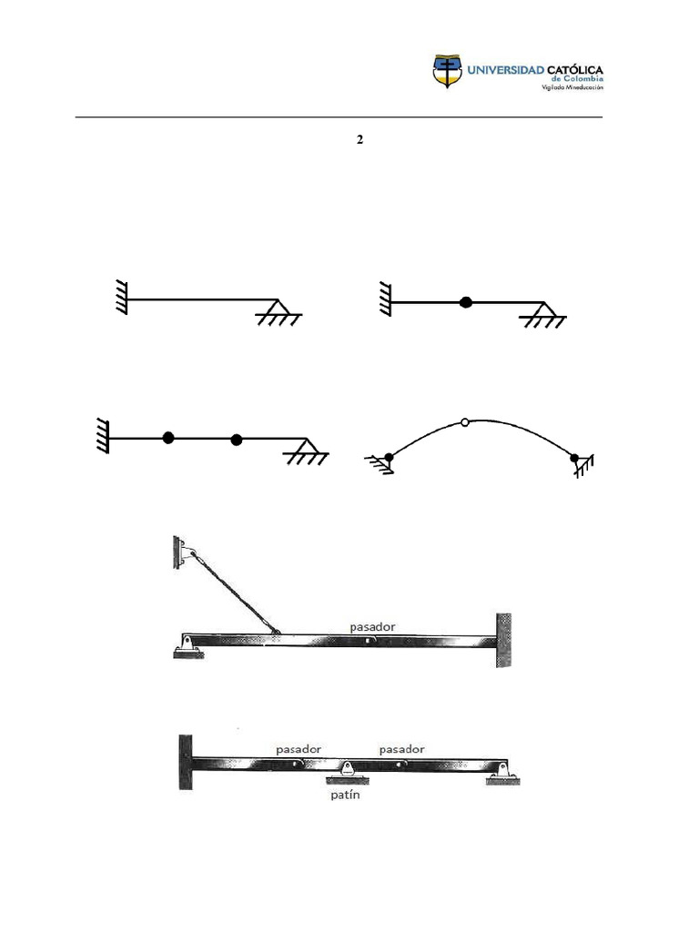 Tarea 02 Grados de Indeterminación y Estabilidad Estructural | PDF