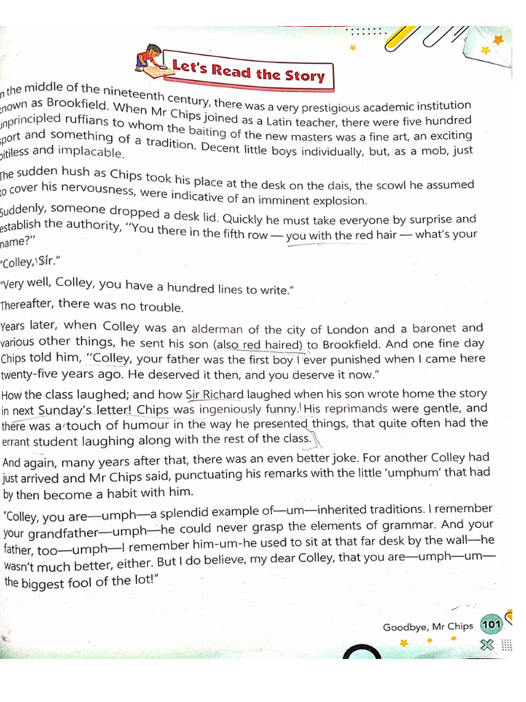 Good Bye MR Chips Words | PDF