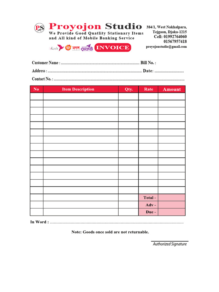 Bill Memo | PDF