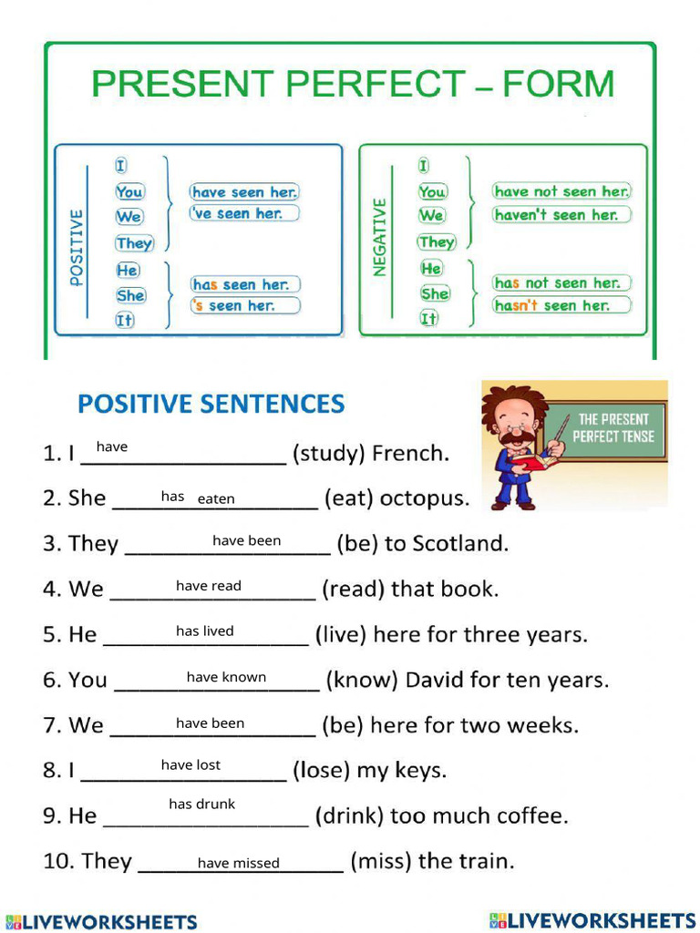 Exercise - Present Perfect 06152025 | PDF