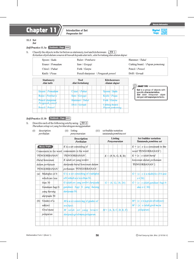 WORKBOOK - Chapter 11 (With Answers) | PDF