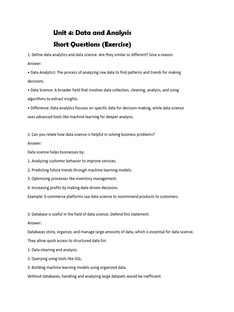 Unit_4_DATA_AND_ANALYSIS[1] | PDF | Big Data | Data