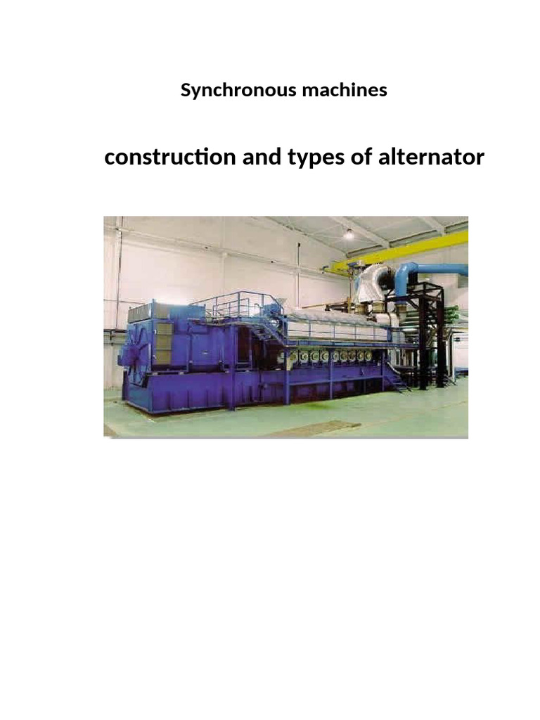 ALTERNATOR | PDF | Electrical Impedance | Electrical Components