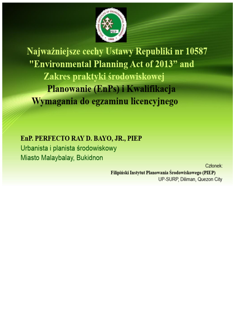 Najważniejsze Cechy RA 10587 | PDF