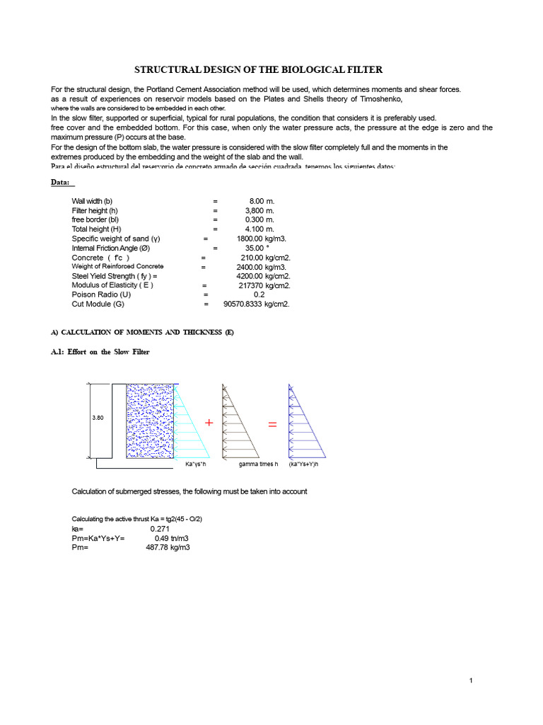 02 Structural Design Biological Filter | PDF | Strength Of Materials ...