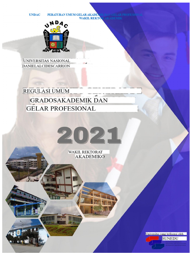 Peraturan Resmi Gelar Akademik Dan Gelar Profesional 2021 - Undac | PDF